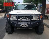 China Purple Horn TOYOTA Bull Bar front Steel Fj Cruiser Winch Bumper for sale