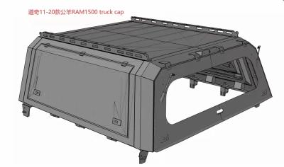 China Purple Horn Steel Pickup Canopy 2011-2020 DODGE RAM 1500 Truck Topper for sale