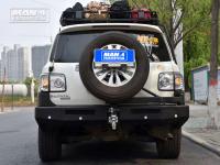 China Heavy Duty Rear Winch Bumper Bull Bar Patrol Y62 2014-2017 for sale