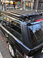 China OEM Black LAND ROVER Roof Rack Multifuctional Aluminum Flat Rack for sale