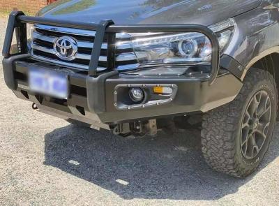 China Steel Hilux TOYOTA Bull Bar Front Bumper With Winch Bracket for sale