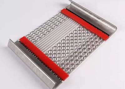 China Quarry Self Cleaning Wire Mesh 0.8mm-12.7mm Aperture with PU Strip for Mining Screening for sale