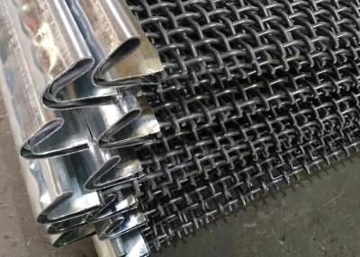 China High Tensile Crimping Steel Screen Mesh for Crushed Stone 100mm-2500mm Opening for sale