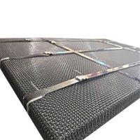 China Quarry Rock Square Hole Crimped Wire Mining Screen Mesh for sale