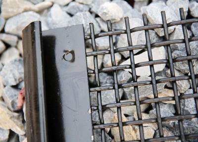 China High Carbon Steel Crimped Screen Mesh 2-100mm Aperture for Mining and Quarrying Equipment for sale