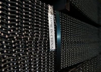China 152.4mm Aperture W2500mm Woven Metal Screen Mesh 0.71-12.5mm Wire Diameter for Quarry Applications for sale