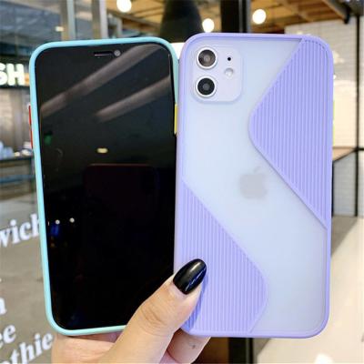 China candy color Strong and tough phone case for SAMSUNG A12 A42 A52 A72 matte soft tpu back cover for sale