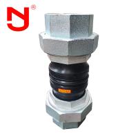China DN20 Stainless Steel Screwed Union Bspt Threaded Rubber Expansion Joint for sale