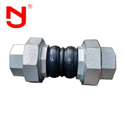 China Stainless Steel Screwed Union Bspt Threaded Joint NBR Threaded Expansion Joint for sale