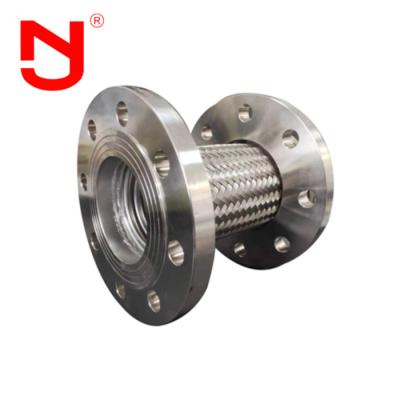 China Stainless Steel Wire Braided Corrugated Metal Hose Pipe Flex Connector for sale