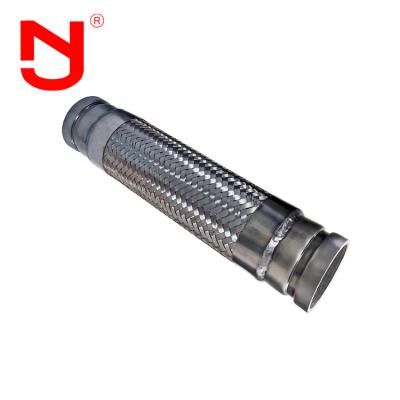 China Grooved Metal Braided hose Connector Stainless Steel Wire Braided Corrugated DN8~DN400 for sale