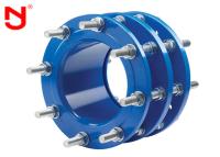 China Butterfly Valve DI Dismantling Joint Universal Irrigation Application Blue Color for sale