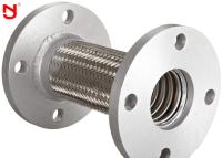 China Double Wire Metal Braided Hose Steel Belt Net Both Ends Flange Connector  Corrosion Resistant for sale