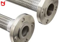 China Double Wire Metal Braided Hose Steel Belt Net Both Ends Flange Connector  Corrosion Resistant for sale