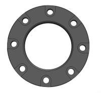 China EN1092-2 DN32 Pipeline Galvanized Ductile Iron Flange for sale
