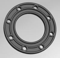 China EN1092-2 DN32 Pipeline Galvanized Ductile Iron Flange for sale