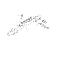 China 6261-71-1220 Common Rail Assy for SAA6D140E-5 SAA6D125E-5 Excavator Parts for sale