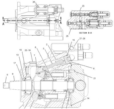 China 186-3732 10R-2910 Hydraulic Piston Pump for 972G II 966G II Construction Machinery for sale