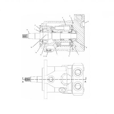 China 228-8527 10R-3339 Hydraulic Fan Pump for Cat 950G II 962H 962G II 938G II 950H for sale