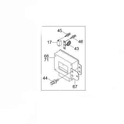 China 21HS-16911 HCE MCU Controller Compatible with 80D-9 50/60/70D-9 Excavator Repair Tool 100% New for sale