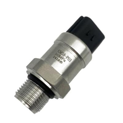 China KM16-P03 High Pressure Sensor for Excavator SH200 SH240 SH300 24V Pressure Switch for sale