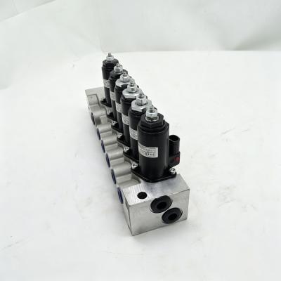 China K530041 Six-way Solenoid Valve Group for Excavator SY215 SY385KPM 24V Hydraulic Pilot Control Valve for sale