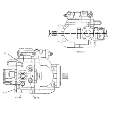 China 296-3867 2963867 Hydraulic Piston Pump Compatible with 307D 308D Excavator 100% New for sale