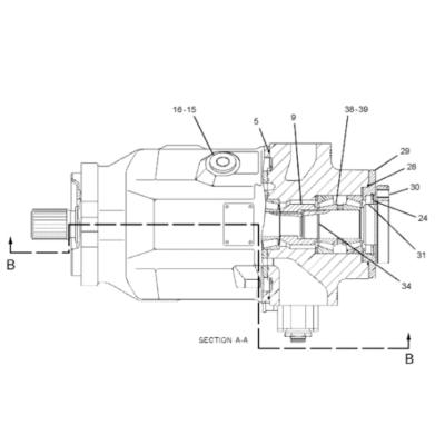 China 220-0780 10R-5603 Hydraulic Piston Pump Compatible with D10T Excavator 100% New ISO9001 for sale