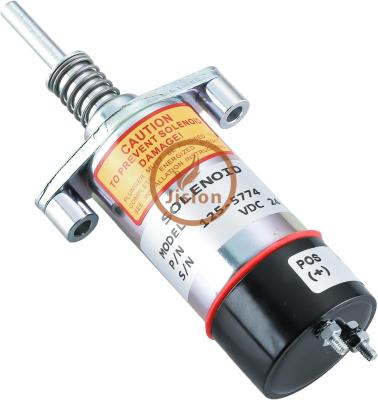 China 24V Fuel Shutoff Solenoid Valve 125-5774 for Caterpillar Loader R1300G Engine 3204 3304 for sale