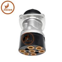 China Excavator Joystick 7 Hole Pilot Valve Without Handle for SK200-2 SY135 XE150 100% New for sale