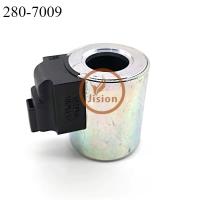 China Excavator Hydraulic Pump Solenoid Valve Coil 280-7009 12VDC for 416E 414E Wheel Loader for sale