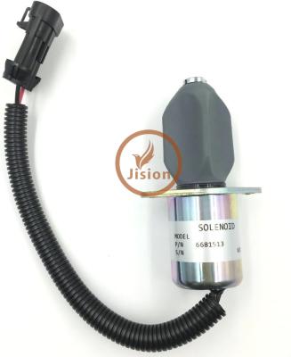 China Fuel Shut Off Solenoid 6681512 6681513 6690563 24V Engine Stop Solenoid for Excavator Construction Machinery Parts for sale