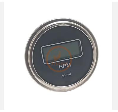 China 1977348 197-7348 Universal Digital RPM Meter Tachometer for Excavator Tractor Diesel Engine 12V for sale