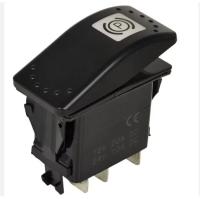 China 4 Pin ON Off Parking Brake Rocker Switch for Skid Steer Loader 216 216B 246 257 262 1429320 for sale