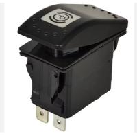 China 4 Pin ON Off Parking Brake Rocker Switch for Skid Steer Loader 216 216B 246 257 262 1429320 for sale
