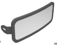 China 5P6871 Excavator Visor 6 x 16 Convex Tempered Glass for Komatsu Volvo Caterpillar for sale