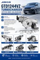 China GTD1244VZ Turbocharger 873732-0001 04L253014H for VW Transporter 2.0L 100HP 2019 for sale