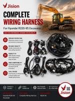 China Hyundai R220LC-9S Excavator Complete Wiring Harness Assembly OEM Standard 100% New for sale