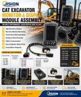 China CAT 320D 323D 330D Excavator Monitor Display 221-8941 247-5174 260-2193 319-4353 327-7482 386-3457 for sale