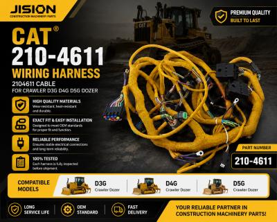 China Caterpillar 210-4611 Wiring Harness for CAT D3G D4G D5G Crawler Dozer Replacement for sale