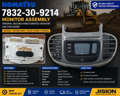 China Komatsu 7832-30-9214 Monitor Assembly for D275AX-5 D375 D475 D155-6 Excavator Dozer for sale