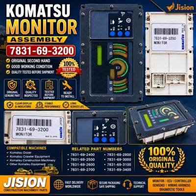China Komatsu 7831-69-3200 Excavator Monitor Assembly Genuine Used LCD Display for sale