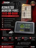 China Komatsu Monitor Panel 7831-68-5000 for D31EX D37EX Bulldozer Display Gauge Cluster for sale