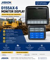 China Komatsu D155AX-6 Monitor 7831-69-1106 Bulldozer Display Panel OEM New Stock for sale