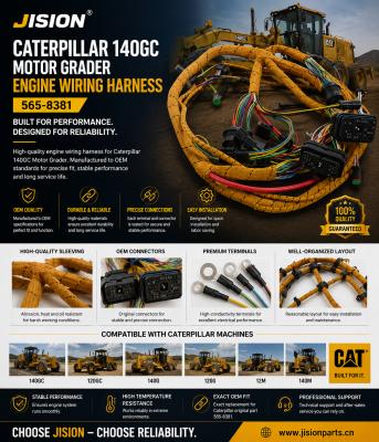 China 565-8381 Wiring Harness for CAT 140 GC Motor Grader 5658381 OEM Quality for sale