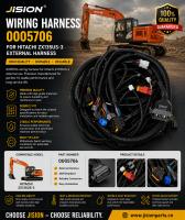 China 0005706 Main Wiring Harness for Hitachi ZX135US-3 Excavator OEM Quality 24V for sale