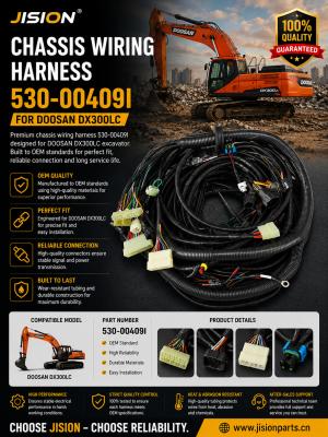 China 530-00409I External Wiring Harness for Doosan DX300LC Excavator OEM Replacement for sale