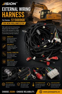 China 51566968 External Wiring Harness for New Holland E215C Excavator for sale