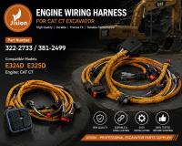 China 322-2733 381-2499 Engine Wiring Harness For Caterpillar 320D 323D Excavator for sale