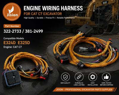 China 322-2733 381-2499 Engine Wiring Harness For Caterpillar 320D 323D Excavator for sale